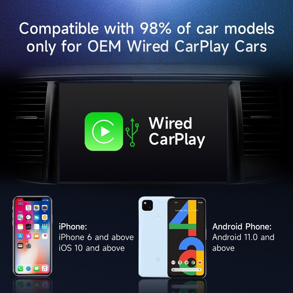 AutoLink AI CarPlay Box – Wireless CarPlay & Android Auto