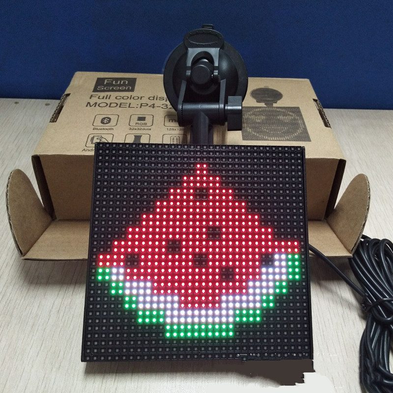 LumiGlow Bluetooth LED Car Display – Custom Emoticons & GIFs