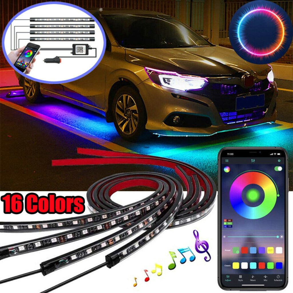 VibrantGlow RGB Car Strips - Notorious Wheels